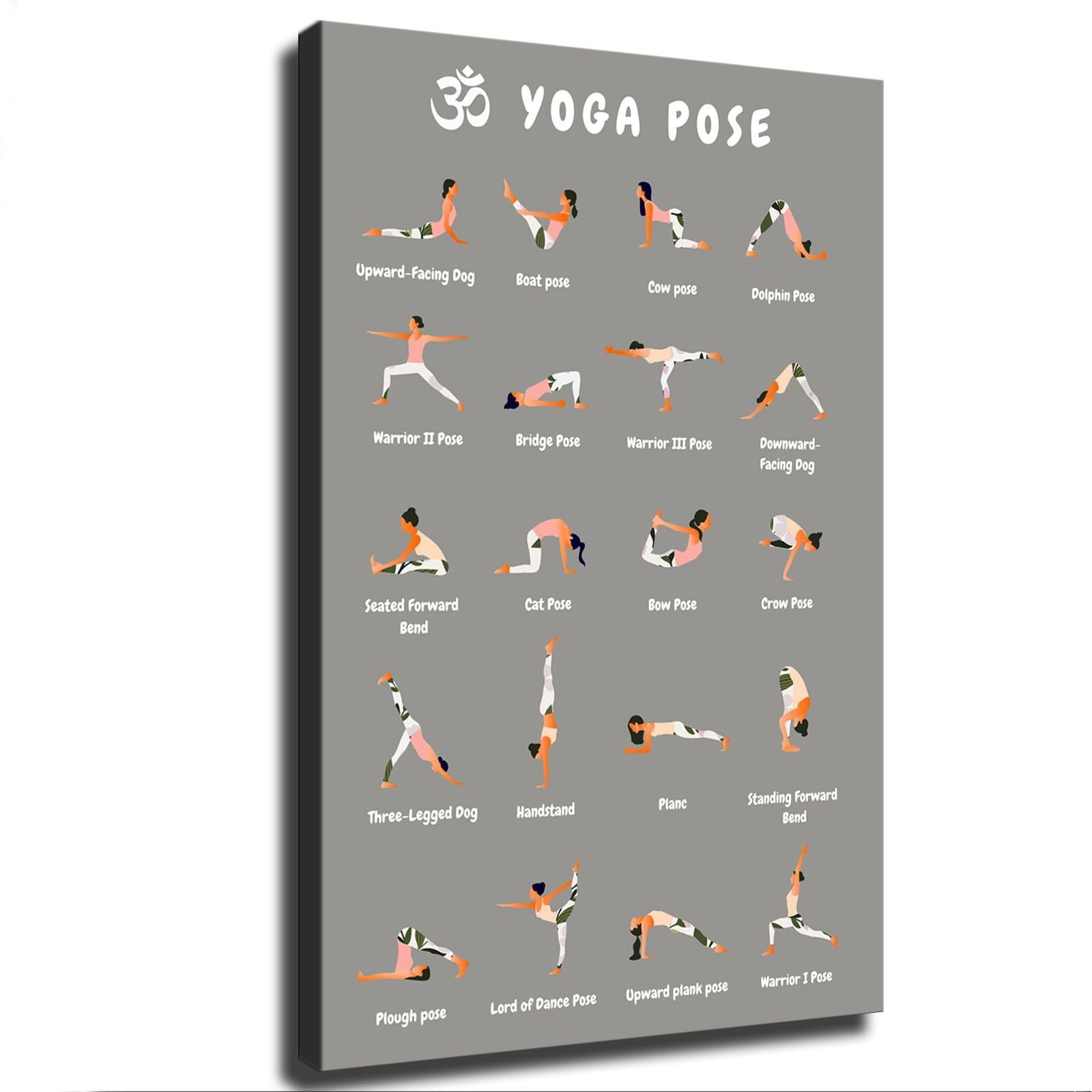 Yoga Poster - Beginners Perfect Workout Posters for Home Gym - Exercise ...
