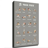 Yoga Poster - Beginners Perfect Workout Posters for Home Gym - Exercise ...