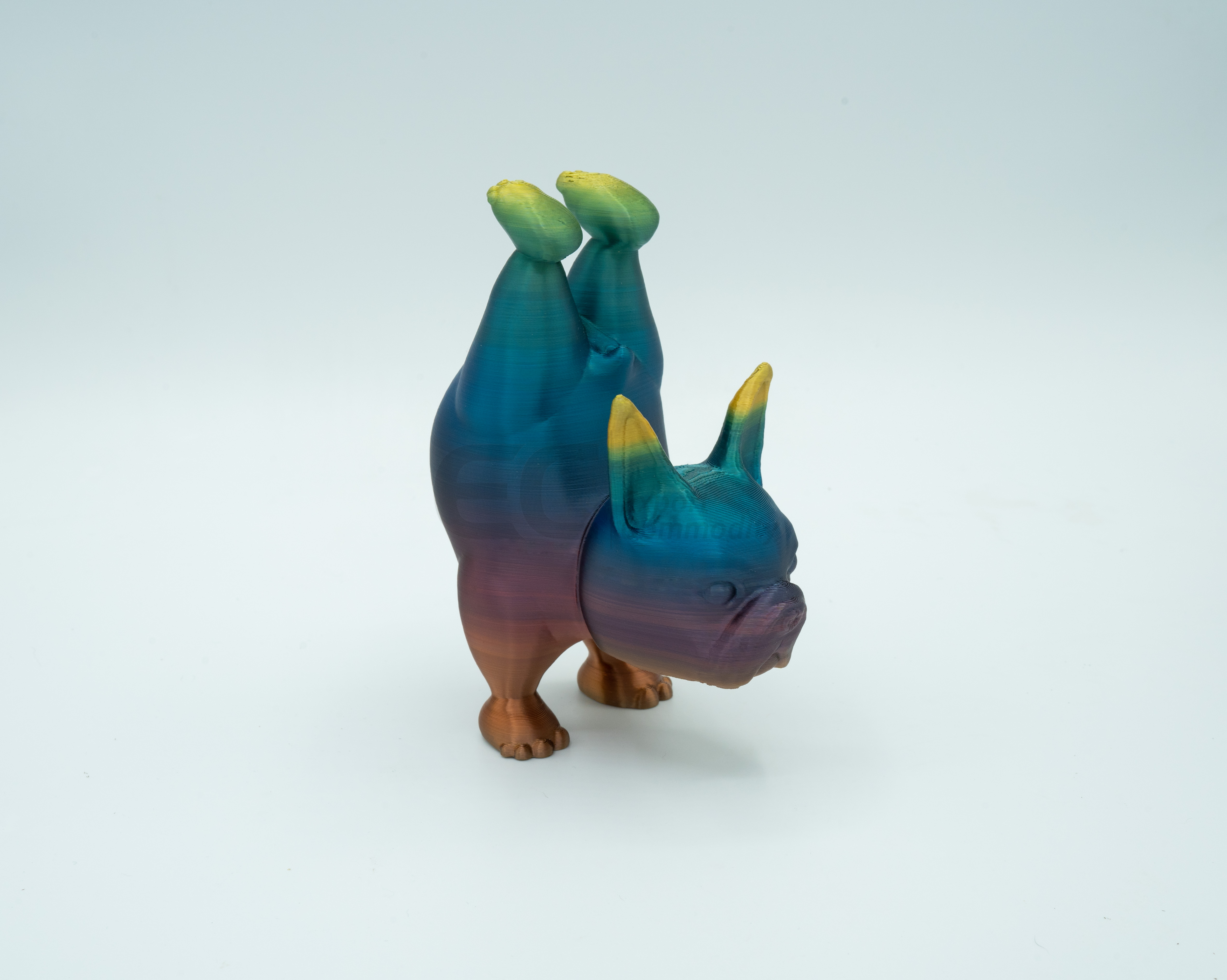 Yoga Pups in Poses: 3D Printed English Bulldogs Embracing Peace (Hand ...