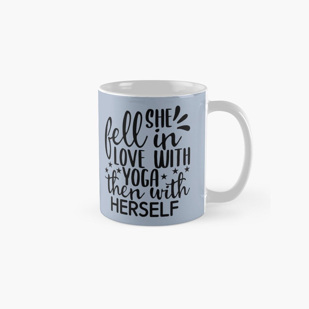 Yoga Quote She ell In Love With Yoga And Then With Hersel Motivational ...