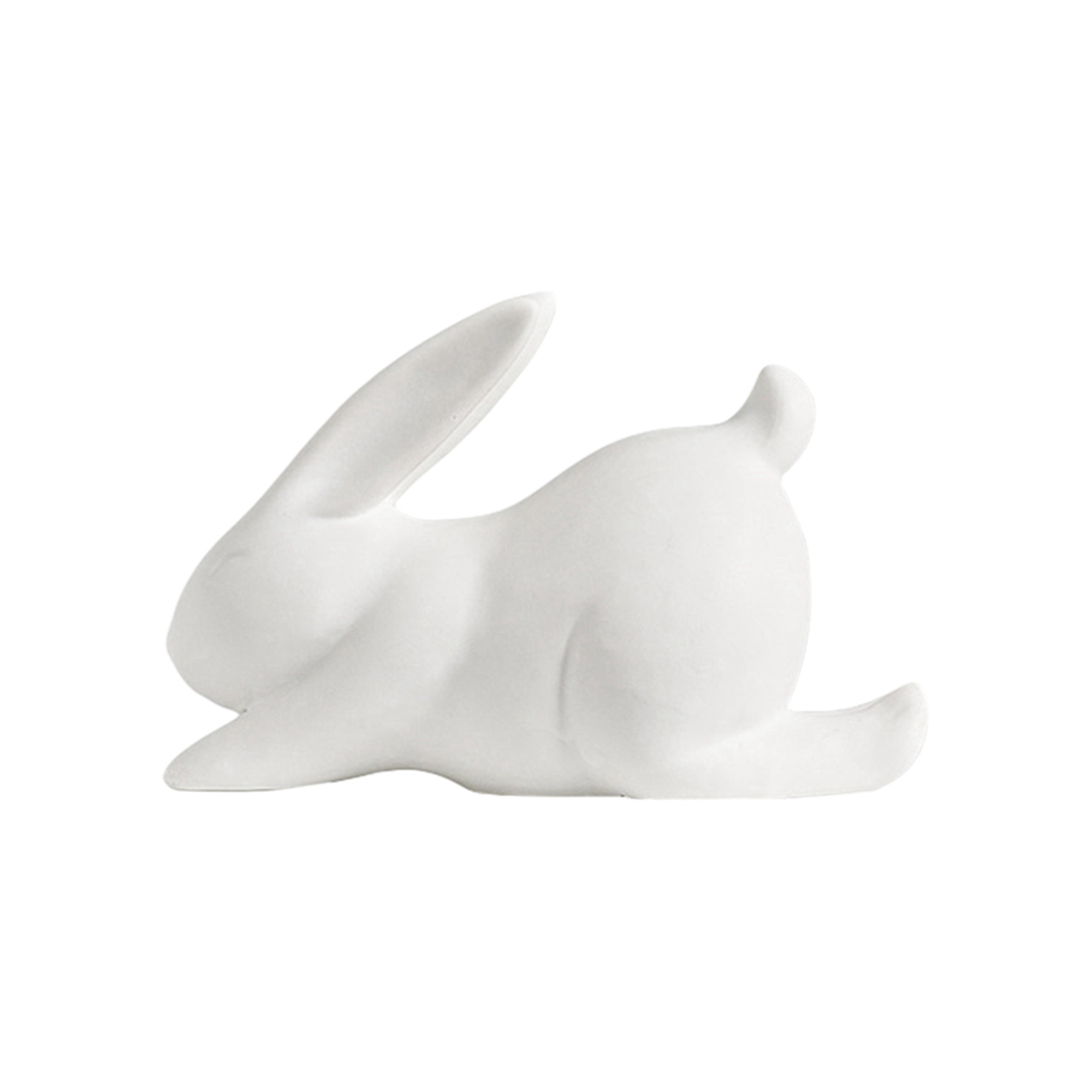 Yoga Rabbit Desktop Ornament, Rabbit Figurine Ornament Cute Ceramic ...