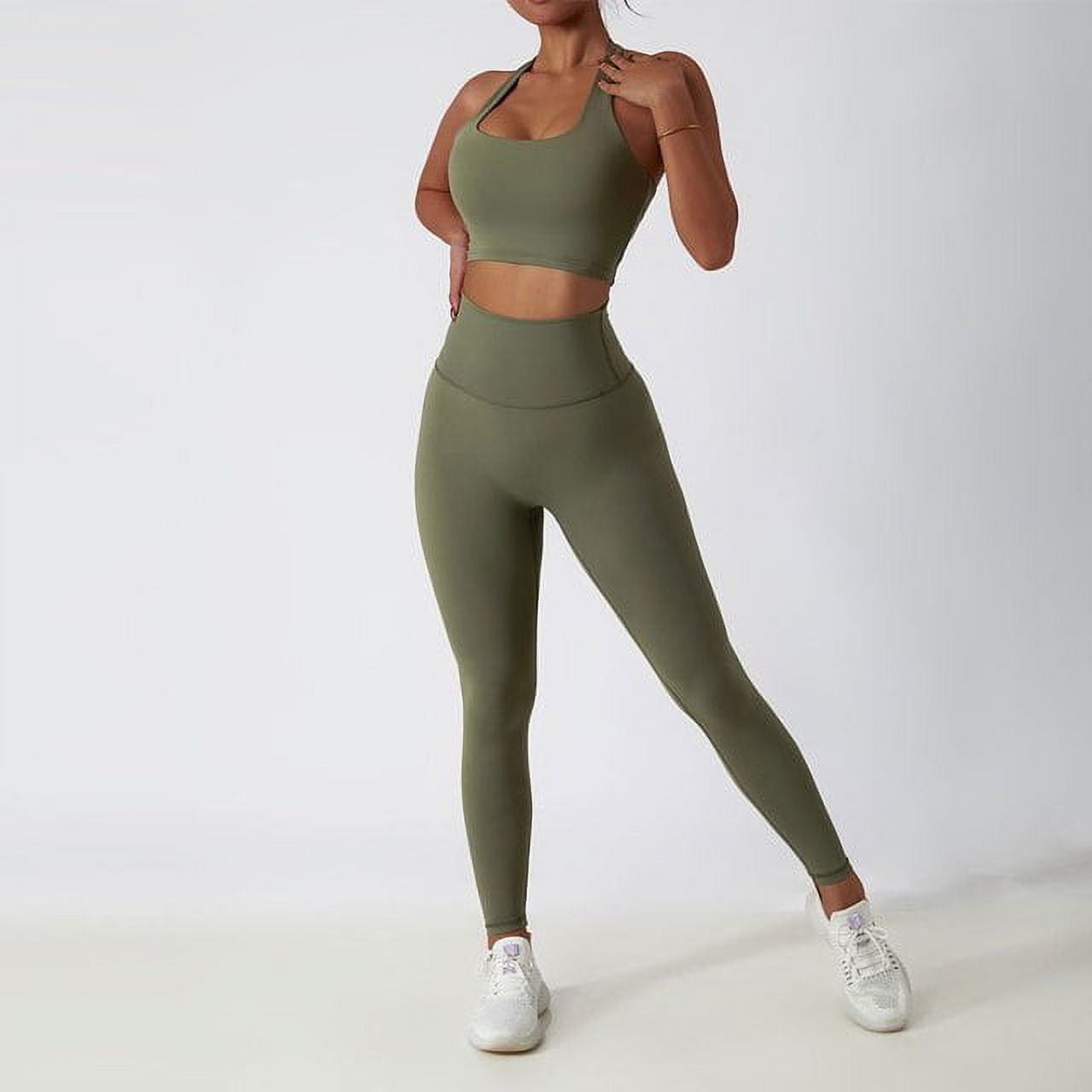 Yoga Set Fitness Sports Set Workout Clothes For Women Gym Set Womens ...
