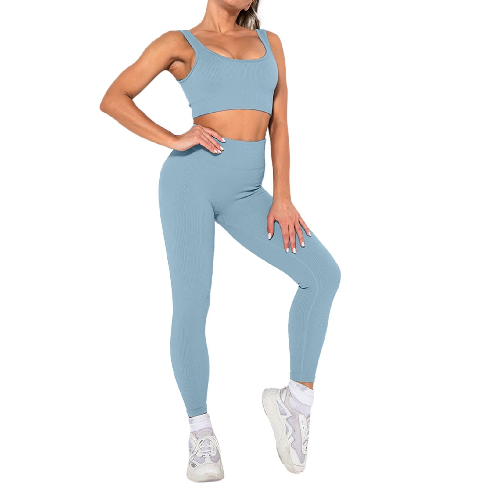 Yoga Set Sexy Outdoor Running Fitness Tight Sling with Pants 2 Piece ...