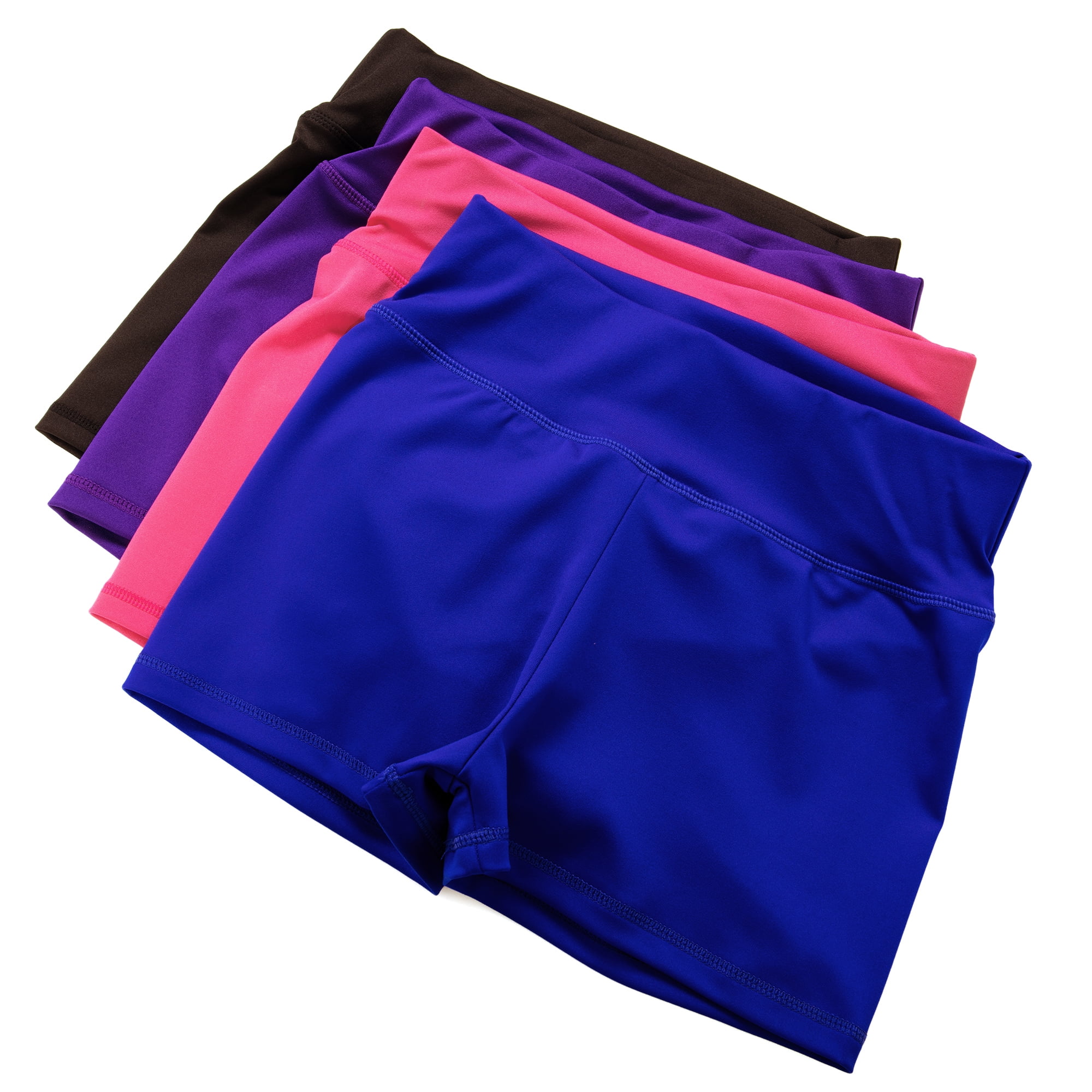Yoga Shorts for Women Tummy Control High Waist Shorts Exercise Workout ...