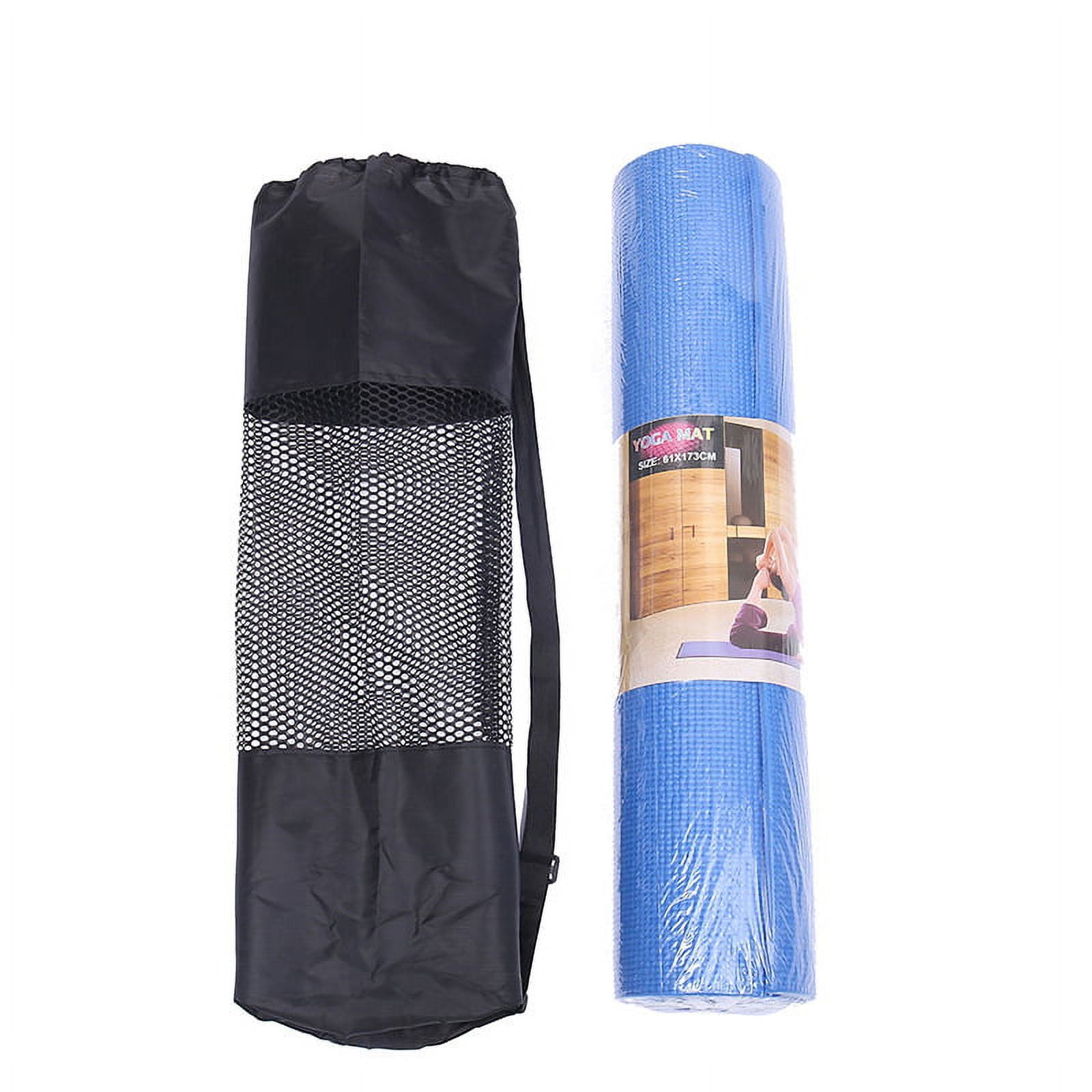 Yoga Shoulder Bag Sports Gym Yoga Bag Storage Case Mat Carriers Mesh ...