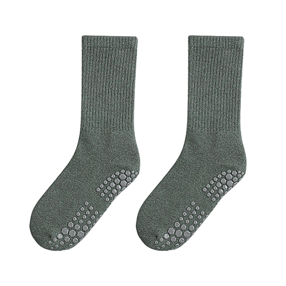 Yoga Socks With Grips For Women Non Slip Grip Socks For Yoga Pilates Barre Dancedark Green
