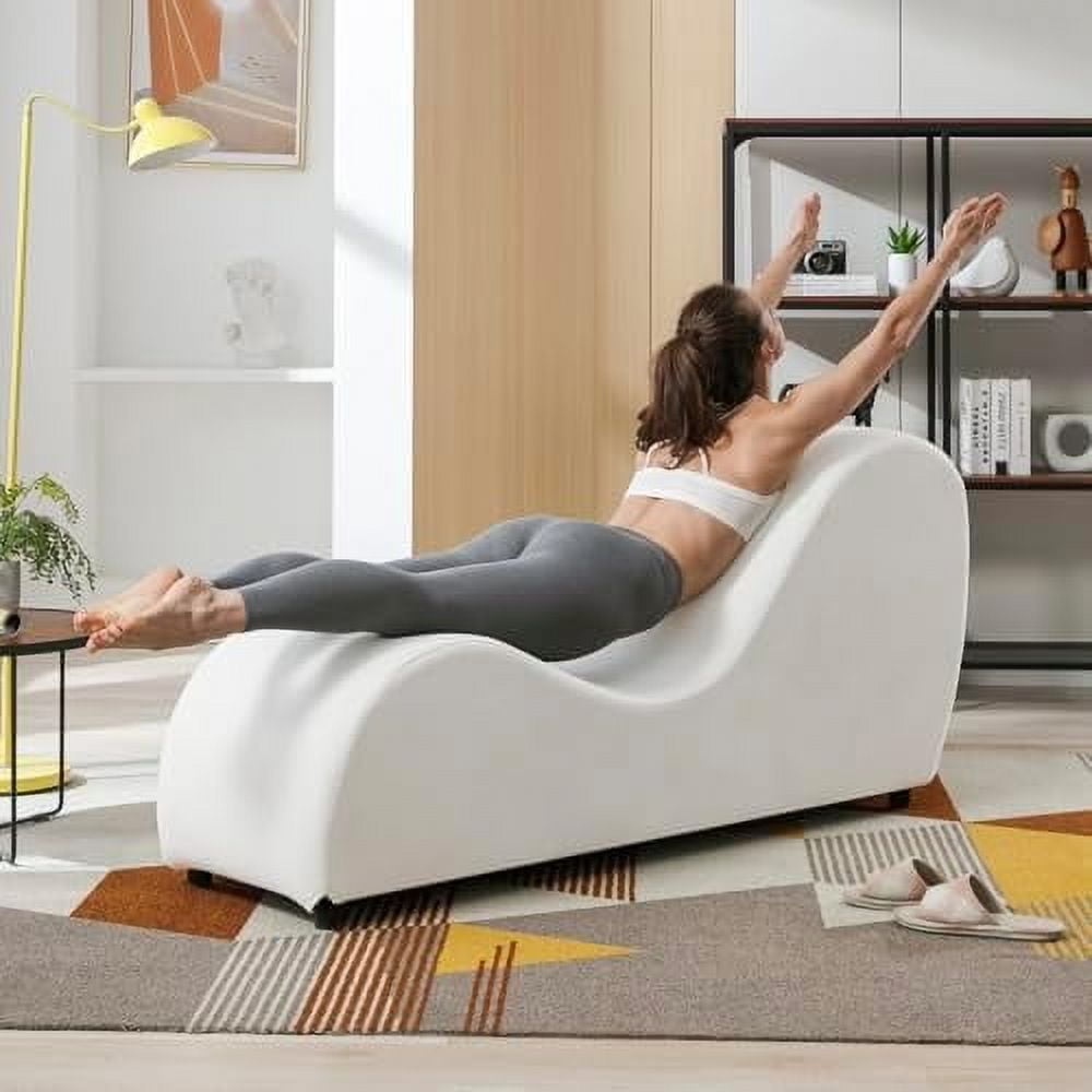 Yoga Sofa Chaise Lounge Chair for Adults, Ergonomic Yoga Chairs Indoor ...