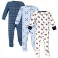 Yoga Sprout Baby Boy Cottton Zipper Sleep and Play 3pk, Fox, Preemie ...