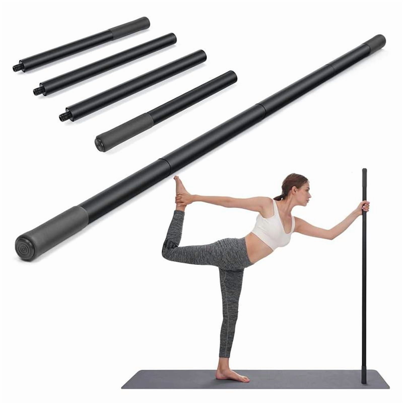 Yoga Stick 5 Ft Sturdy Steel Adjustable Stretching for Mobility ...