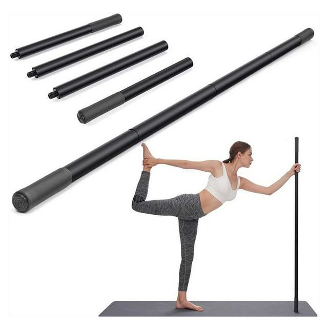 Yoga Stick 5 Ft Sturdy Steel Adjustable Stretching Stick for Mobility ...