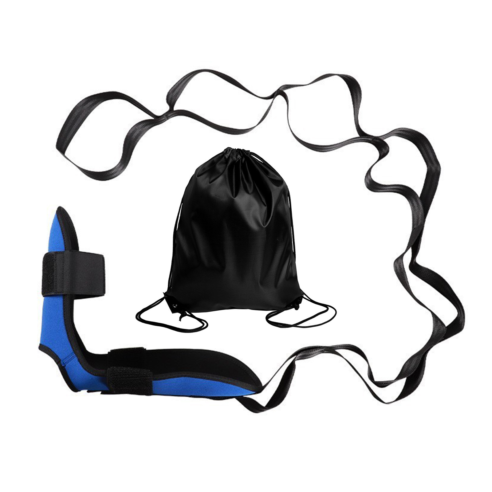 Yoga Stretching Strap with Loop Detachable Foot Adjustable Foot Calf ...