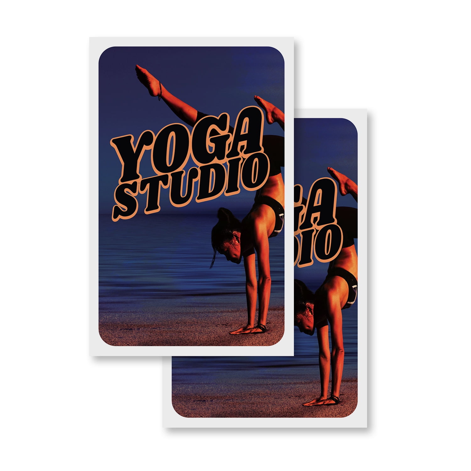 Yoga Studio (2-PACK) 24" x 36" Vinyl Decals | Sign Insert Peel & Stick ...