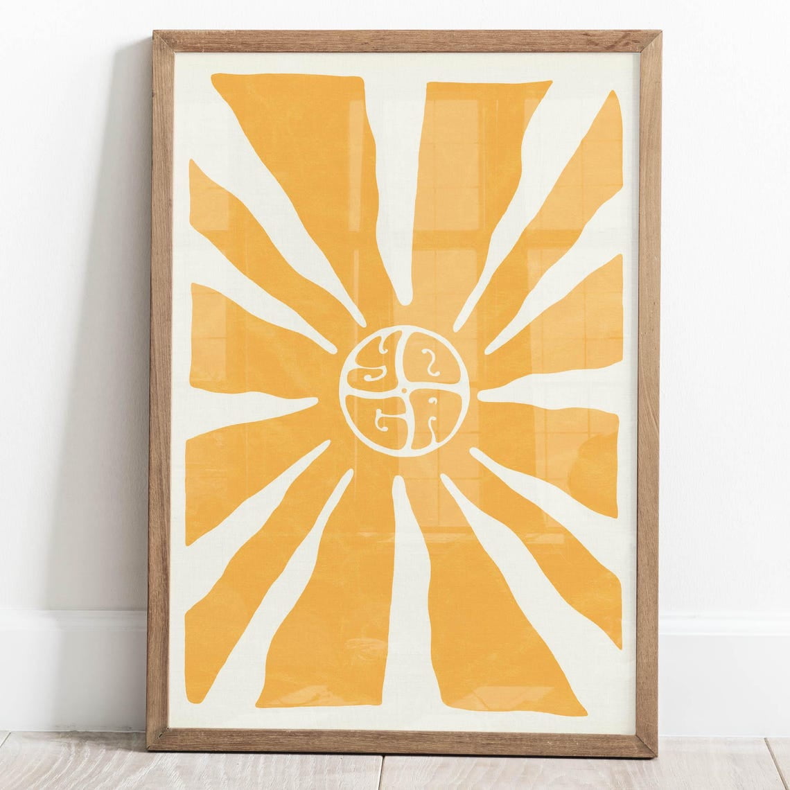 Yoga Sun Rays Poster - Embrace Calm, Balance, And Inner Peace Wall Art ...