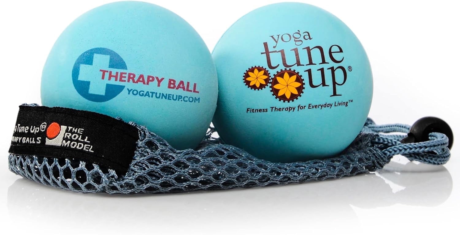 Yoga Tune Up, Therapy Balls, 2 ½ inches, Aqua Blue with Tote - Walmart.com
