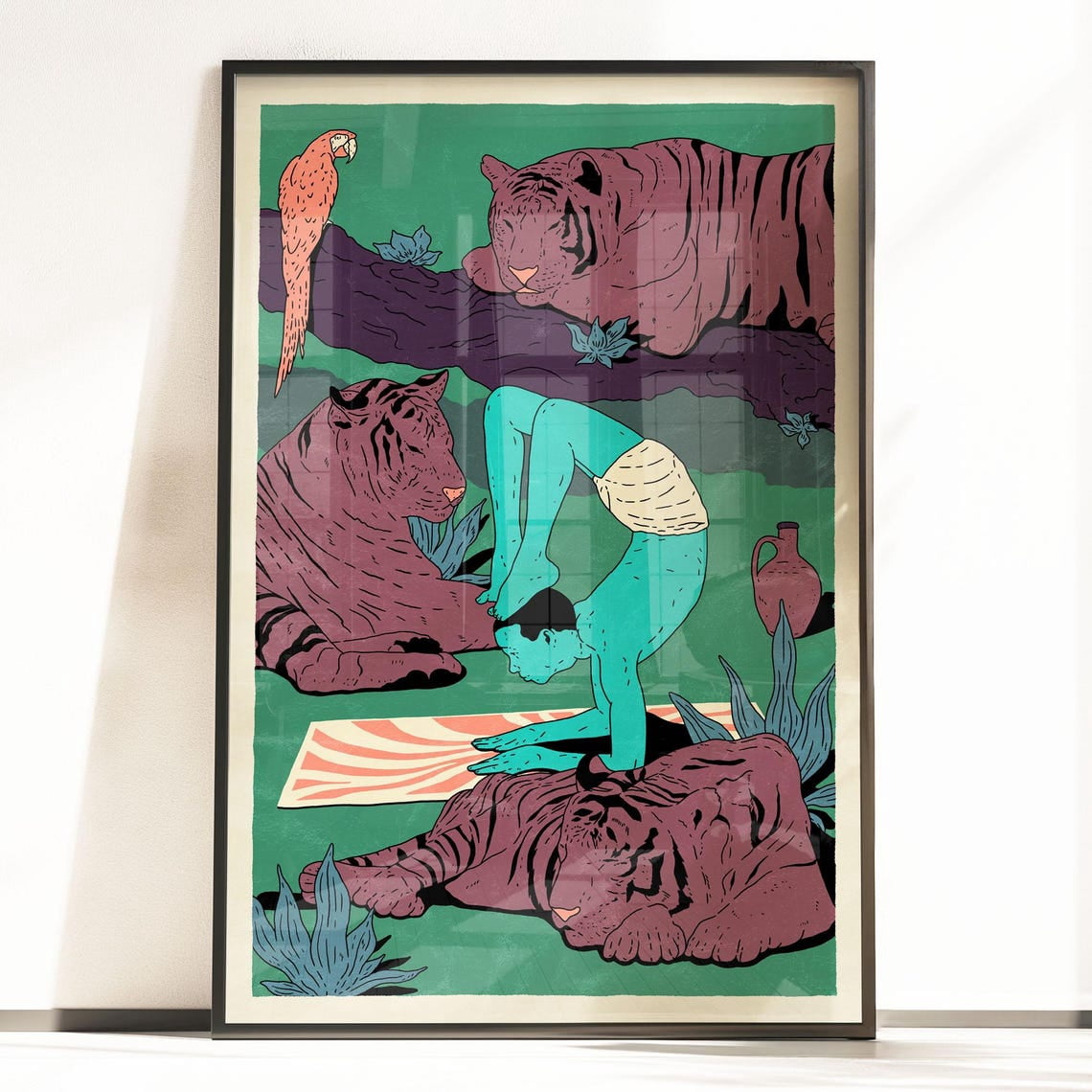 Yoga With Friends Vrischikasana Edition. Large Format Print. Yoga ...