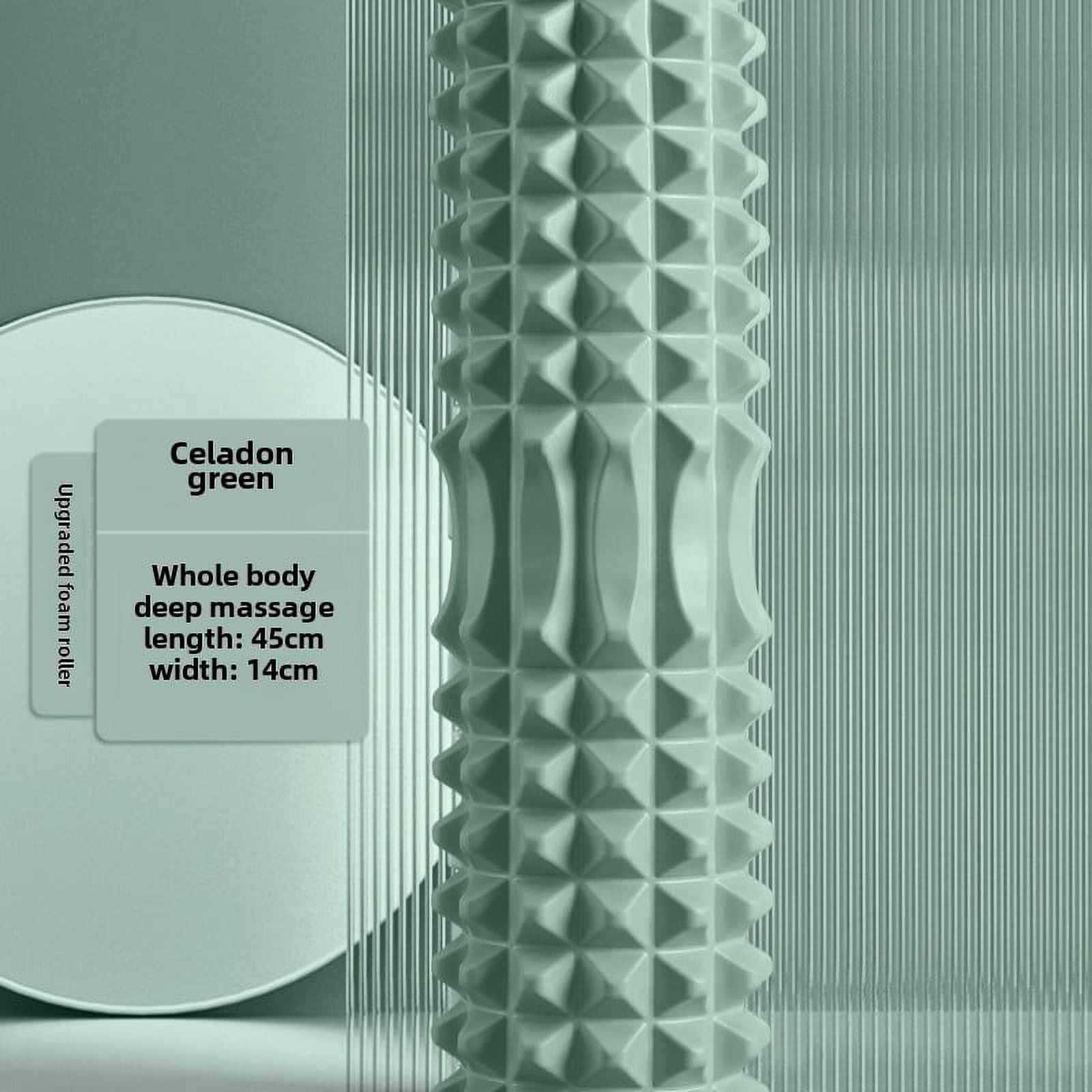 Yoga column solid foam shaft muscle relaxation thin calf roller massage ...