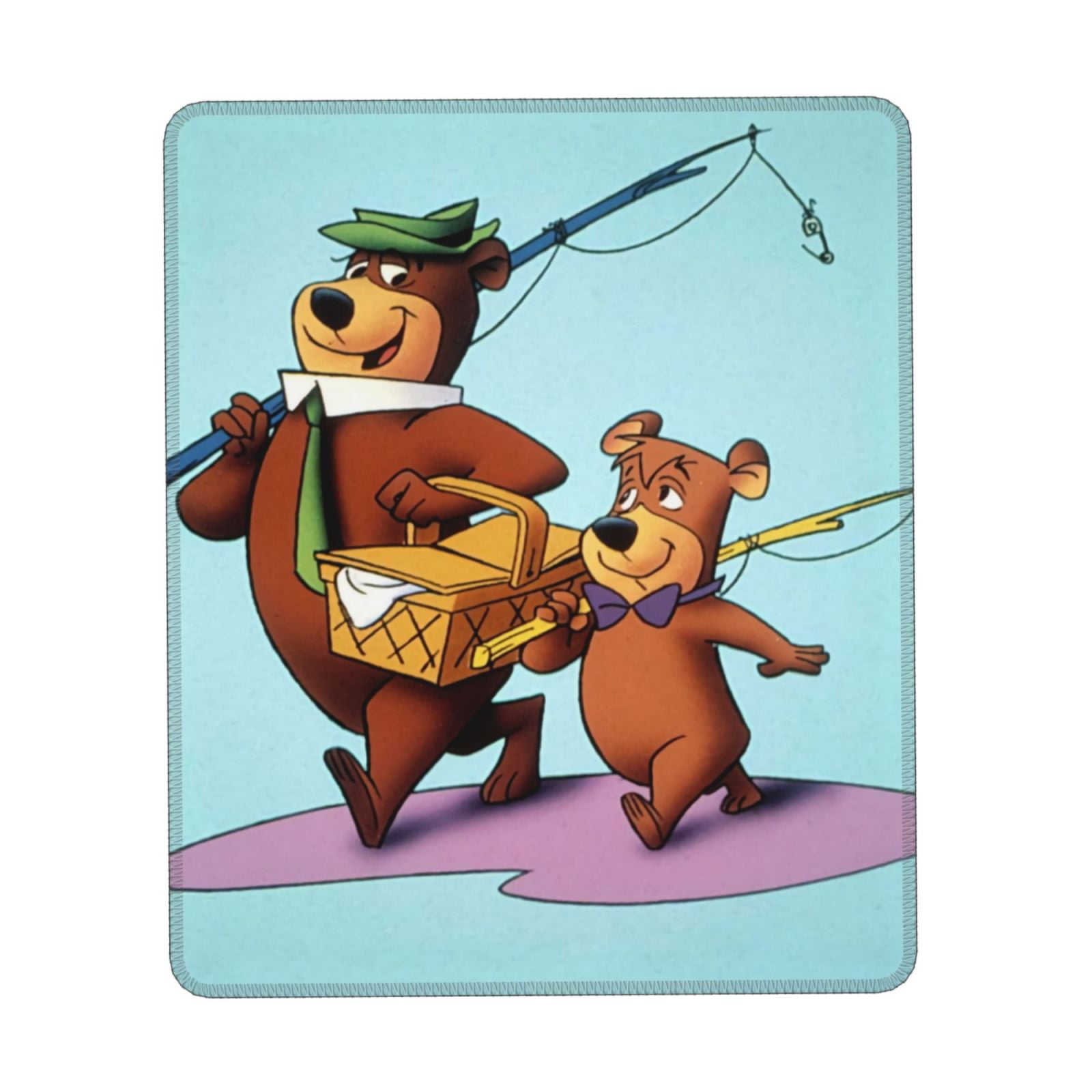 Yogi Bear Mouse Pad Personalized Gaming Mouse Mat With Stitched Edge ...