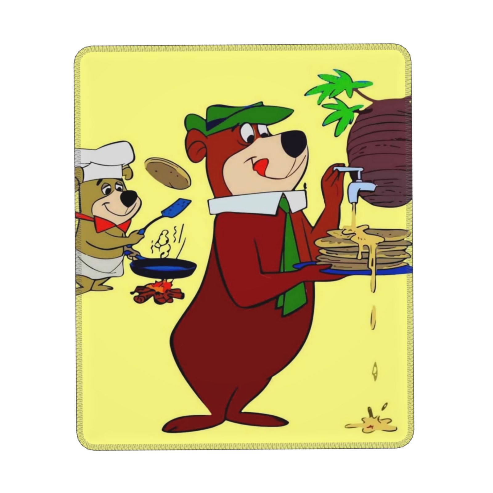 Yogi Bear Mouse Pad Personalized Gaming Mouse Mat With Stitched Edge ...