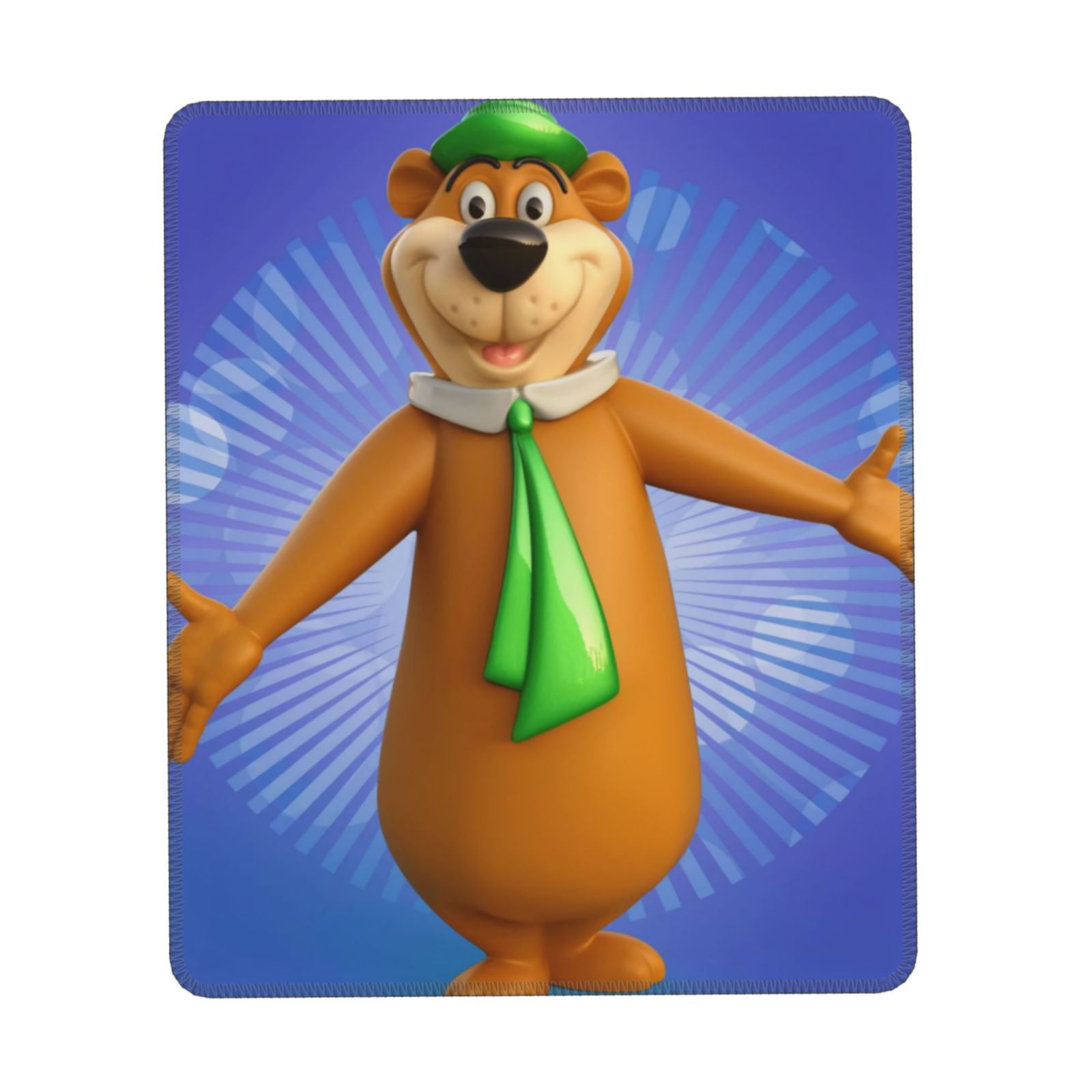 Yogi Bear Mouse Pad Personalized Gaming Mouse Mat With Stitched Edge ...