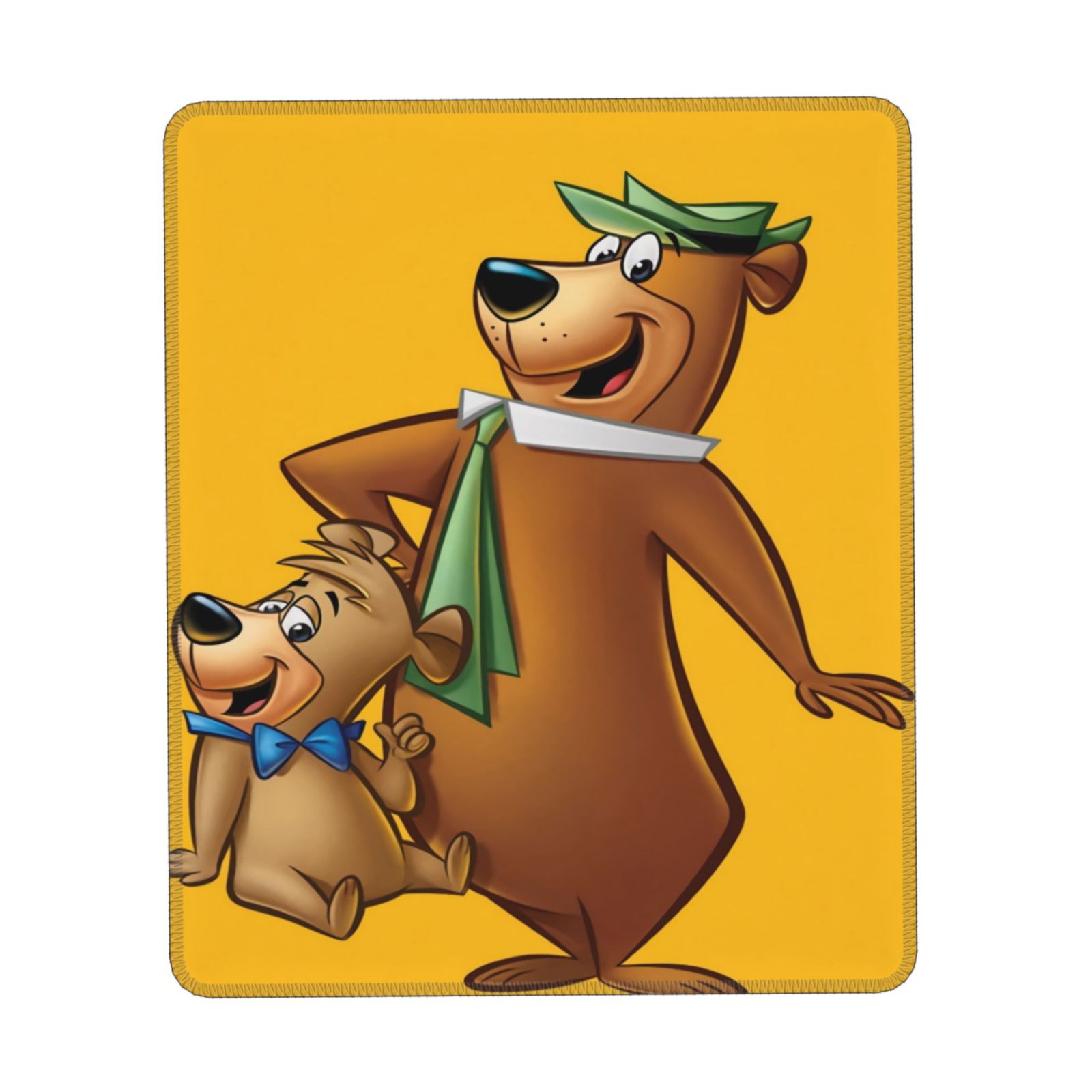 Yogi Bear Mouse Pad Personalized Gaming Mouse Mat With Stitched Edge ...