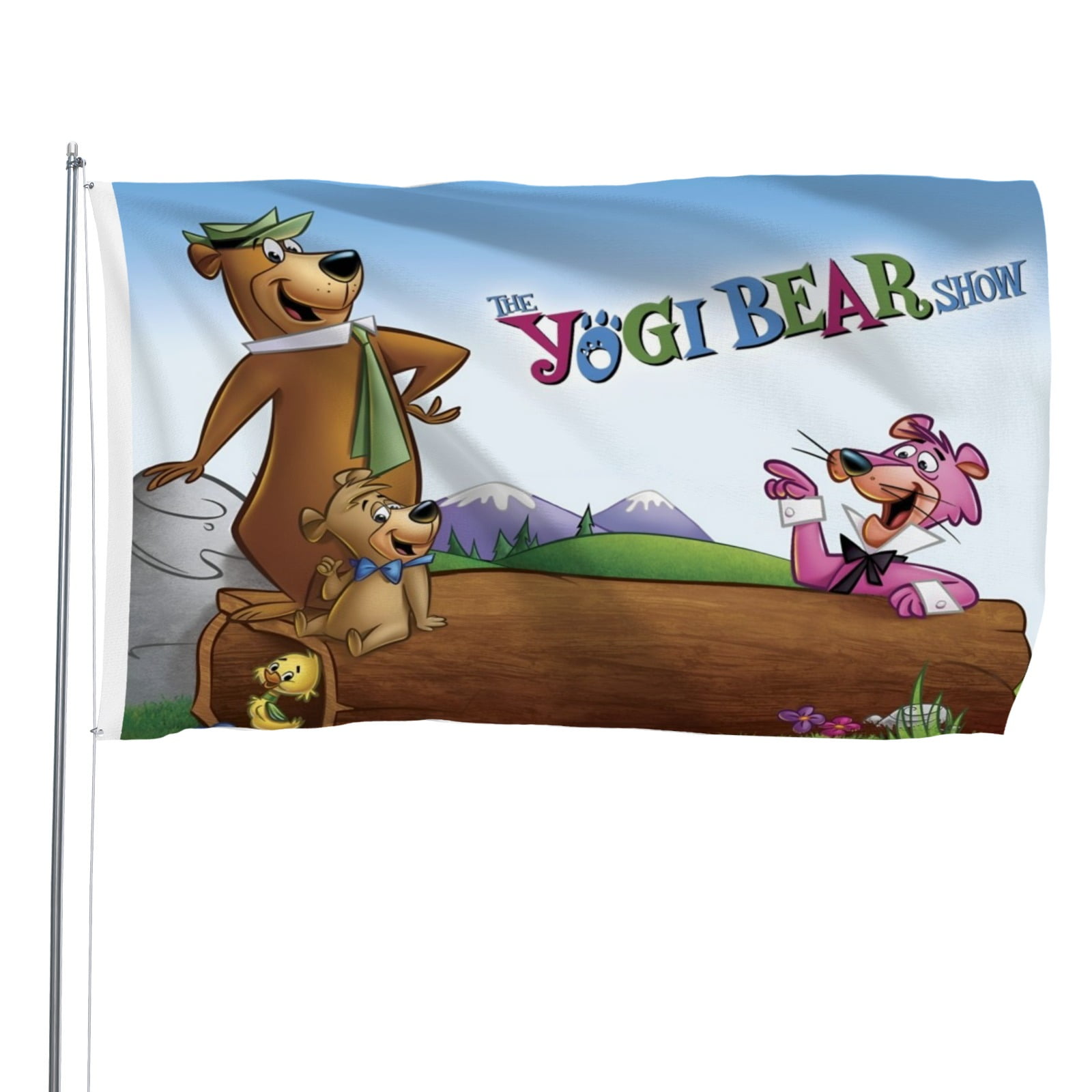 The Yogi Bear Show-themed Printed Flag Perfect gift for fans, friends, and family members, and ...
