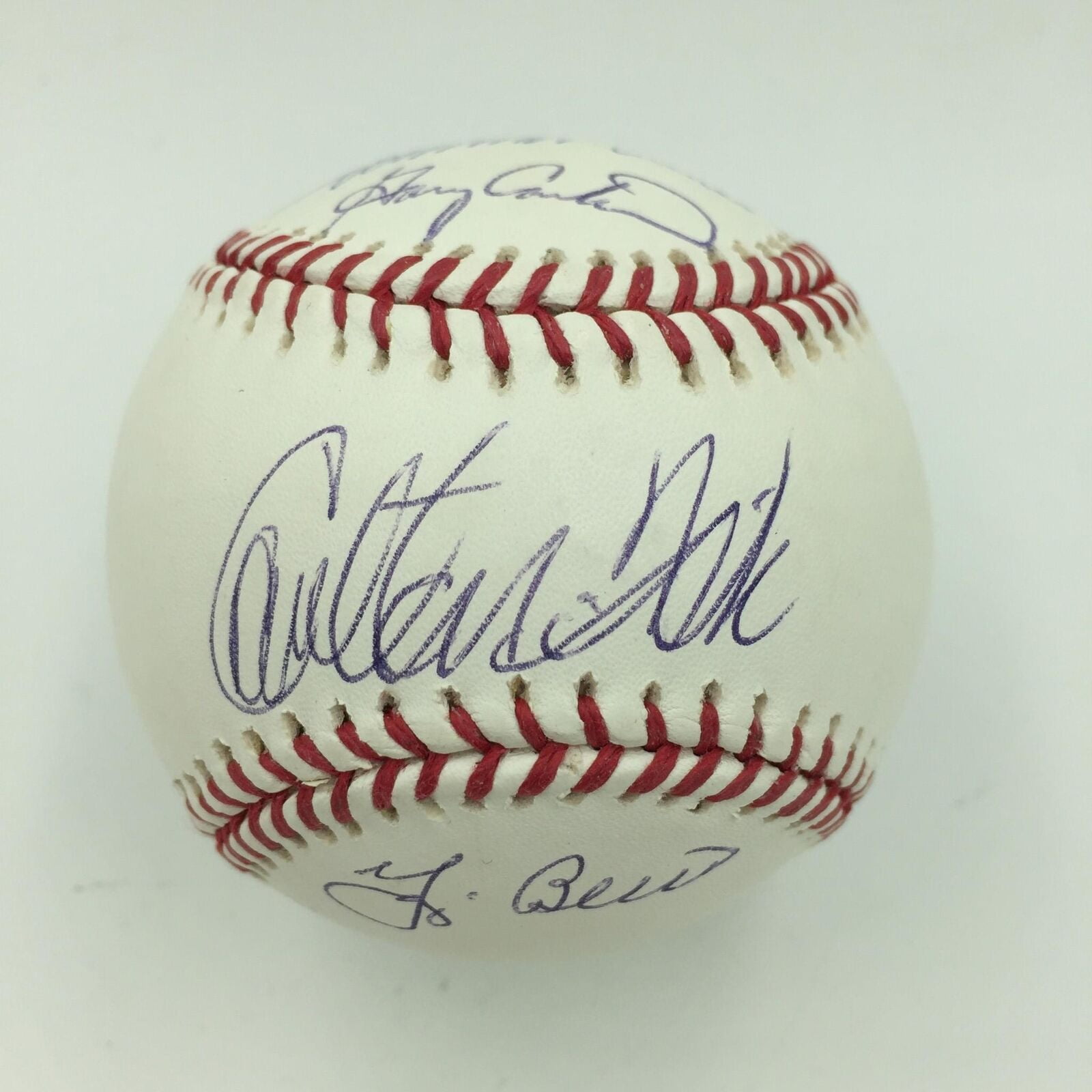 Yogi Berra Gary Carter Fisk Johnny Bench Catchers Signed Baseball ...