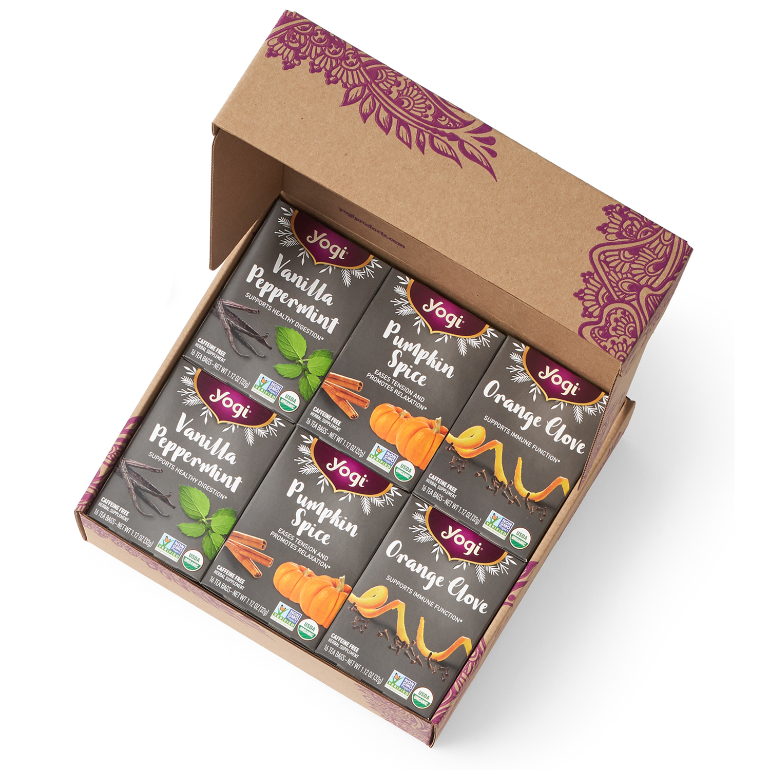 Assorted Tea Packs, Six Flavors, 28/box, 168/carton | Bundle of 10 ...
