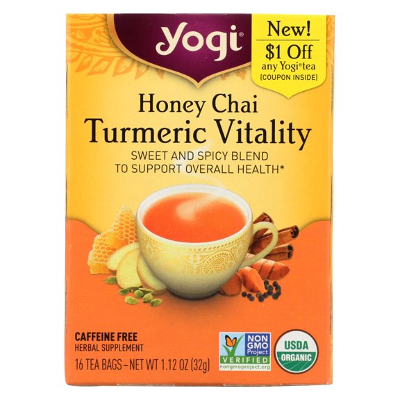 Yogi Tea, Honey Chai Turmeri, 16 Ct