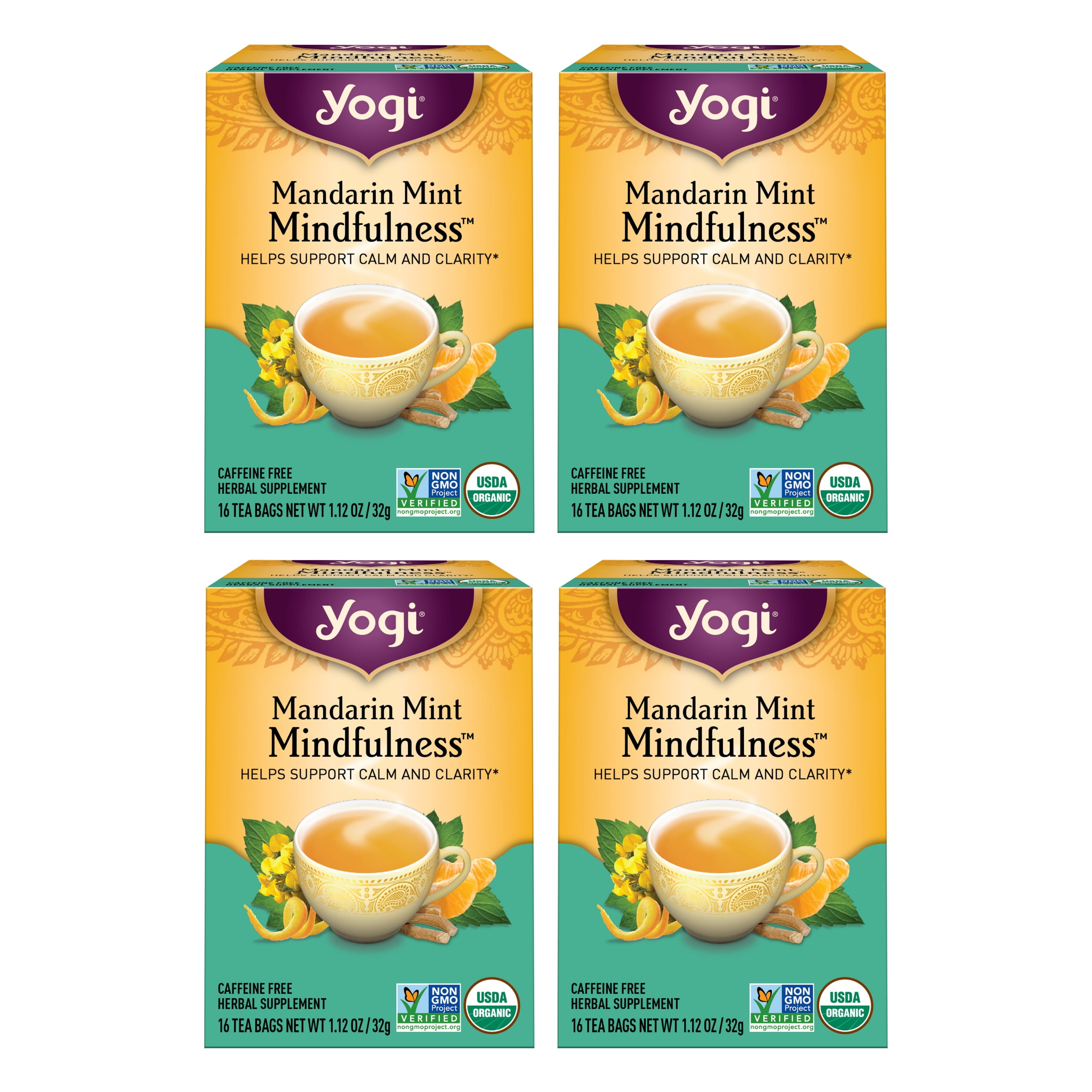 Yogi Herbal Tea: Calming Office Break with Mandarin Mint - Walmart ...