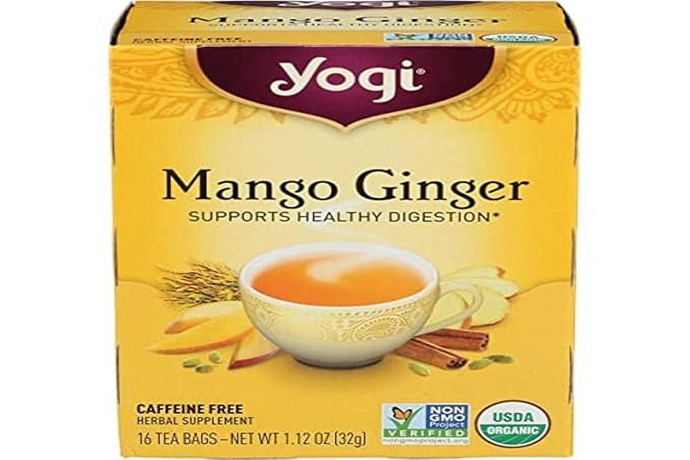 Yogi Tea, Mango Ginger, 16 ct - Walmart.com