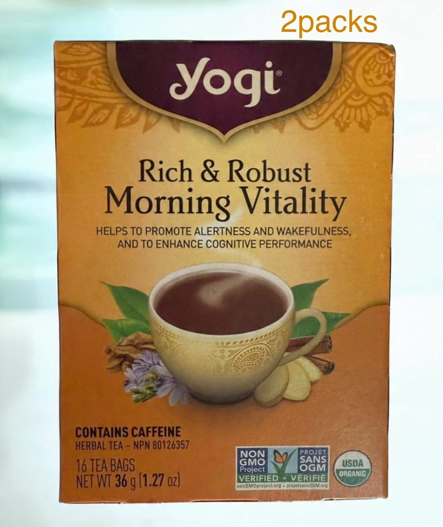 Yogi Tea Morning Vitality Rich and Robust 16 bags - Walmart.com