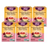 Yogi Tea Soothing Rose Hibiscus Skin DeTox, Green Tea, Wellness Tea ...