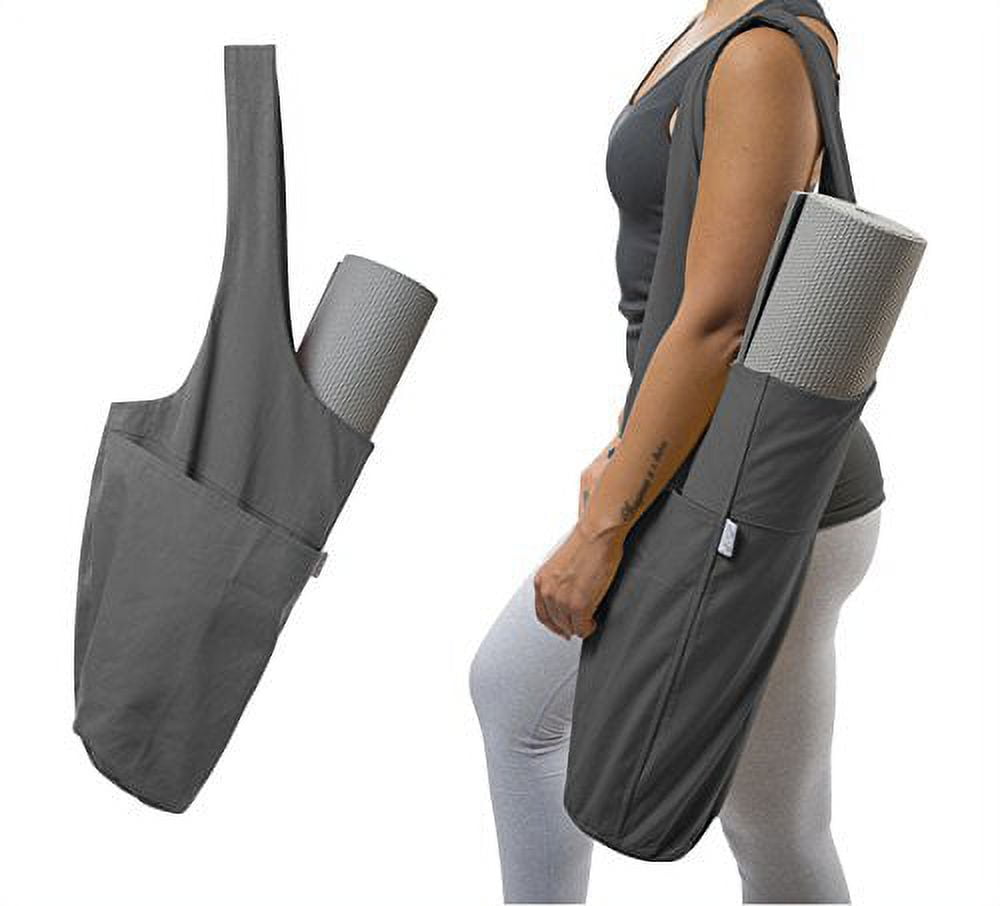 Yogiii Tote Sling Carrier Wlarge Side & Zipper Pocket Yoga Mat Bag ...