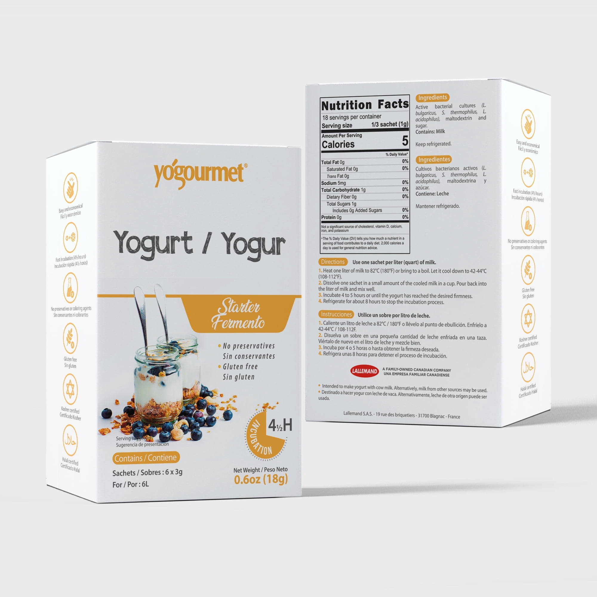 Yogourmet Home Made Easy Natural Delicious Freeze Dried Yogurt and ...