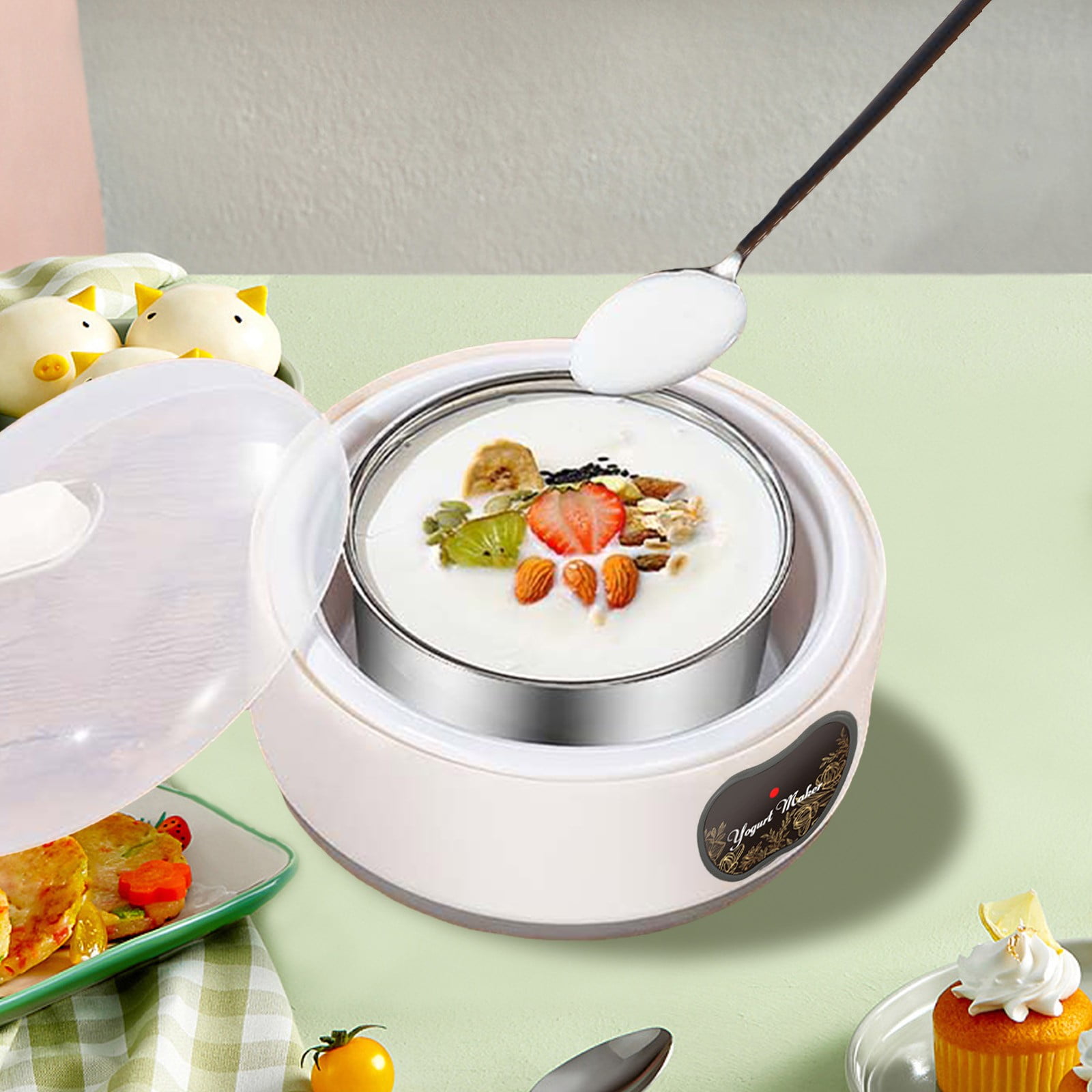 Yogurt Maker 36 Hour with Adjustable Temperature & Time Control,Yogurt ...