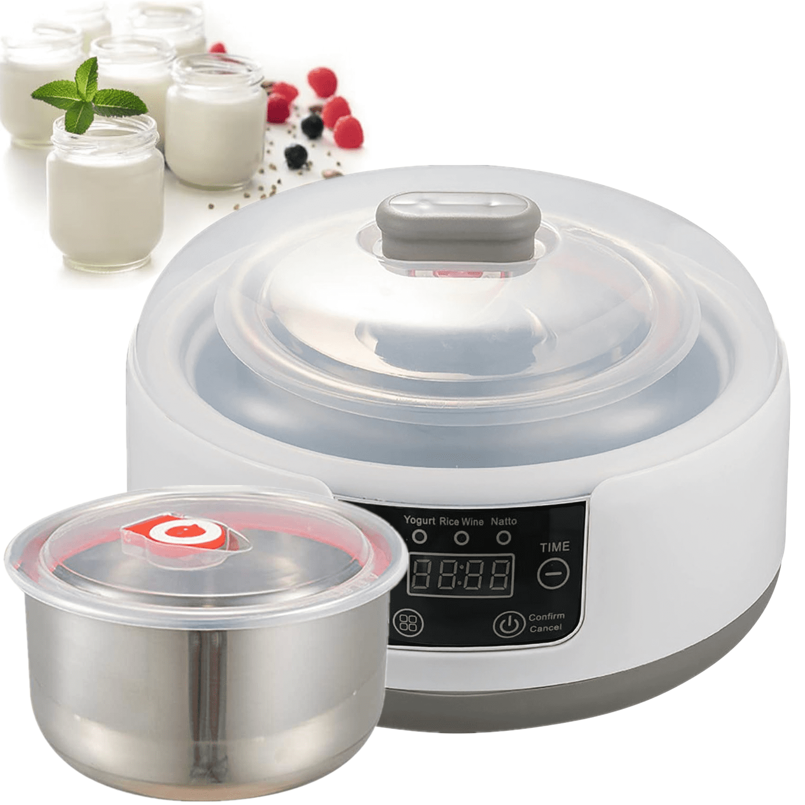 Yogurt Maker Machine 36 Hour, Probiotic Yogurt Maker with Temperature ...