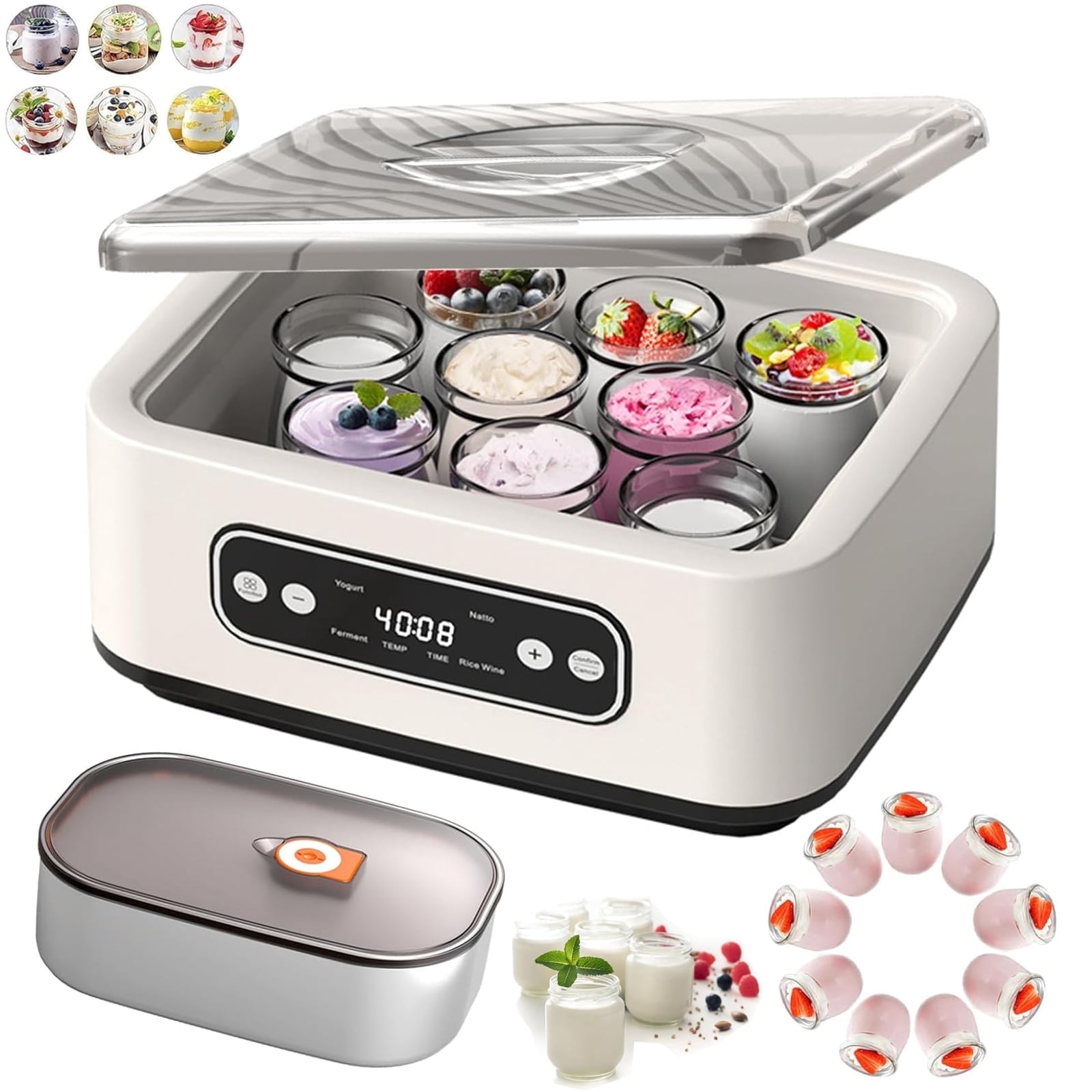Yogurt Maker Machine, 54 Oz Automatic Yoghurt Maker with Temp Control ...