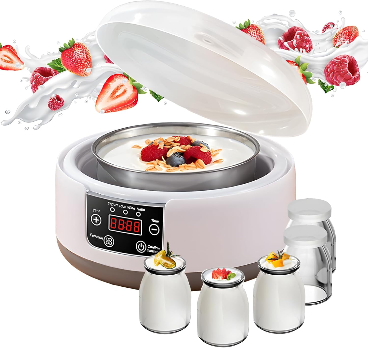 Yogurt Maker Machine , Probiotic Yogurt Maker with Temperature Control ...