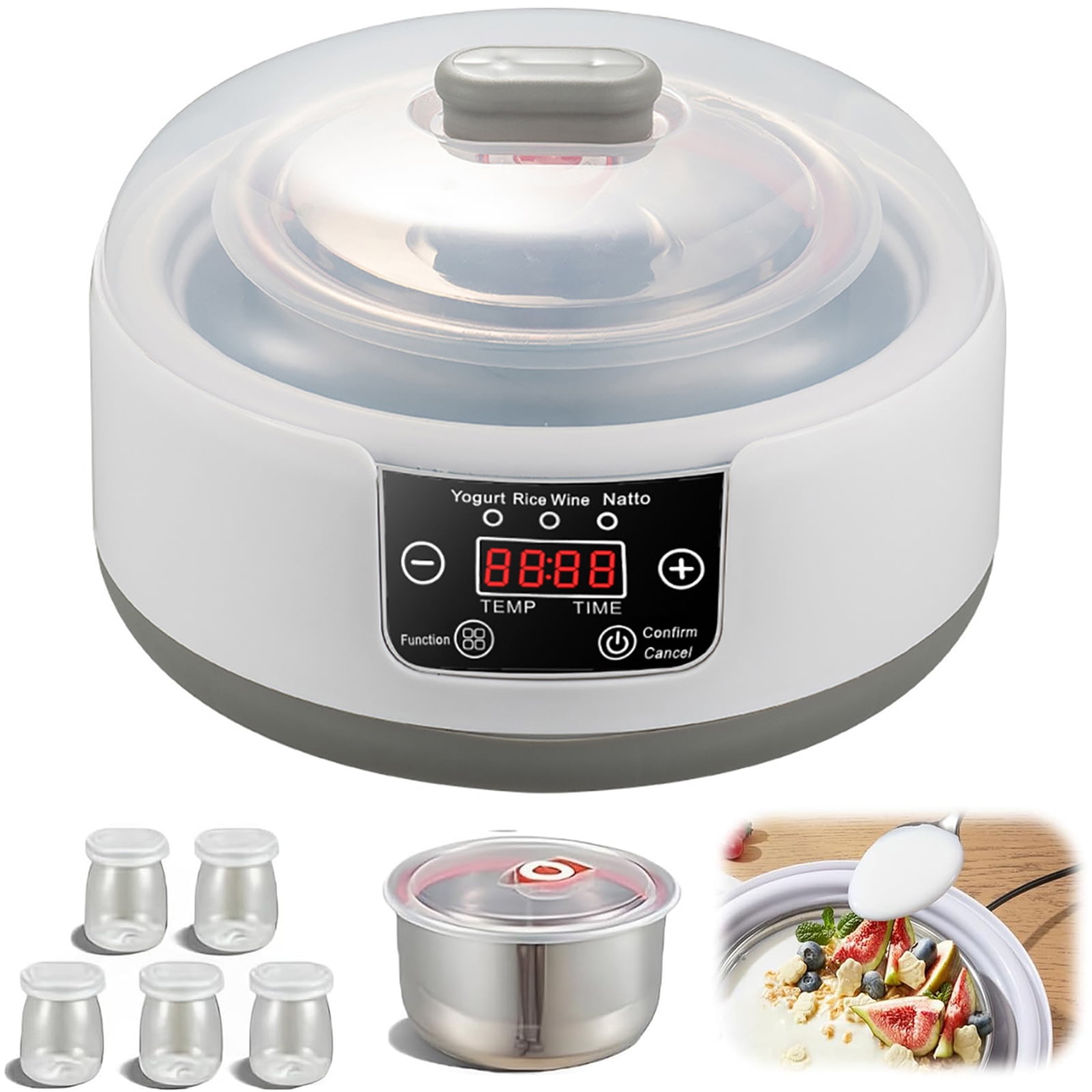 Yogurt Maker Machine, Probiotic Yogurt Maker With Temperature Control ...