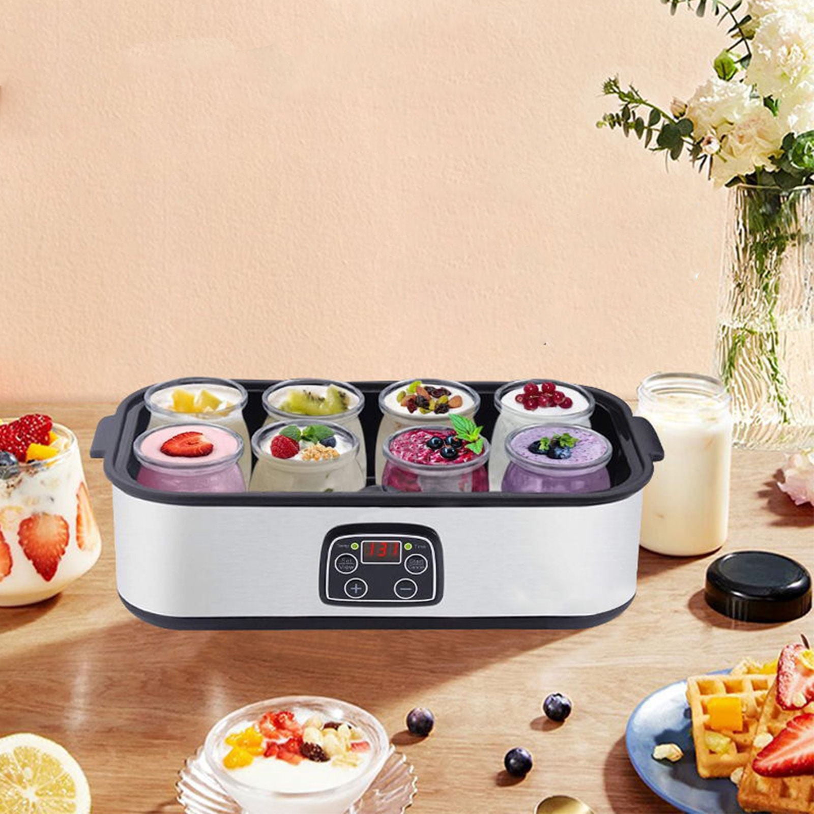 Yogurt Maker Machine, Probiotic Yogurt Motor with Adjustable ...