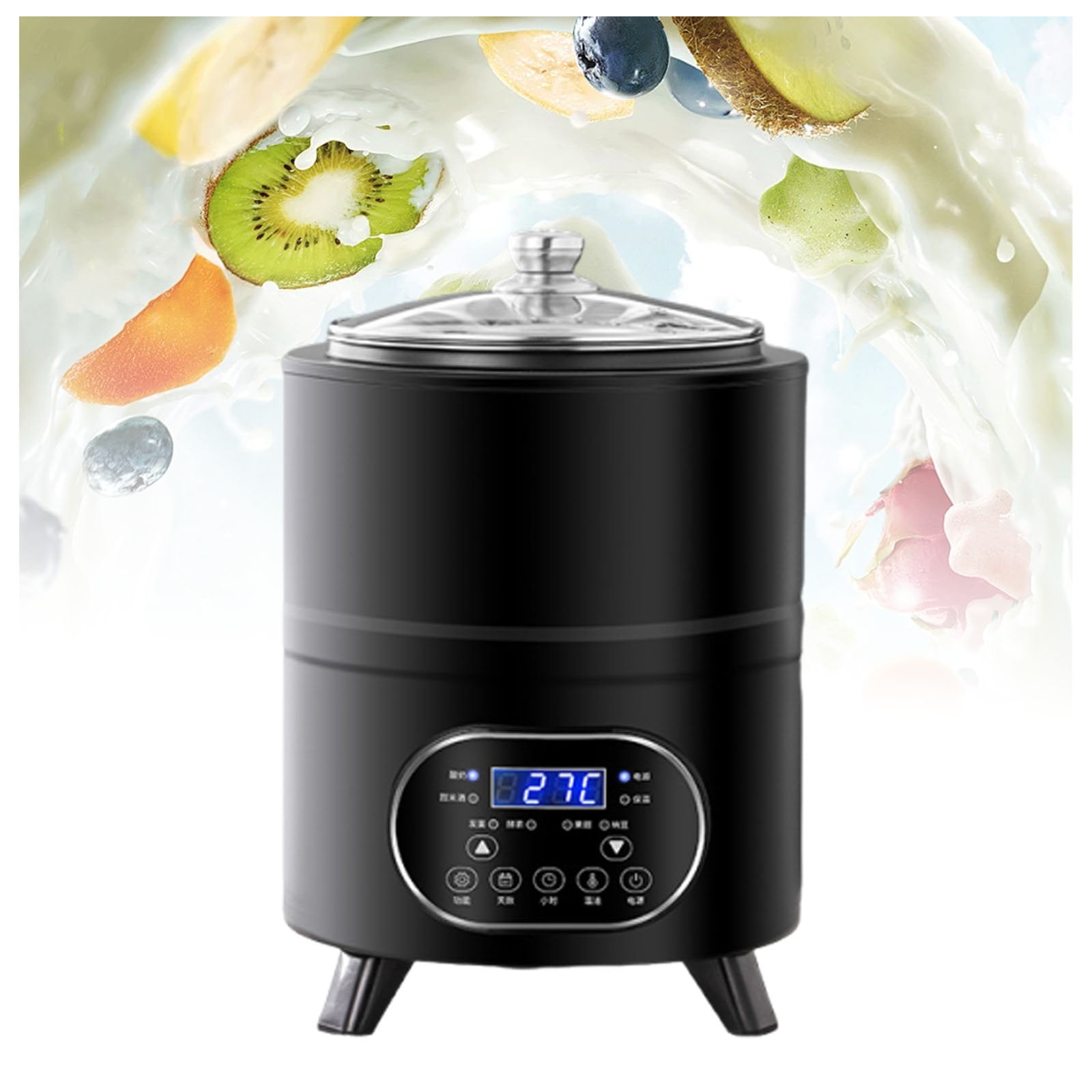Yogurt Maker with Temperature Control,8L Multi-Function Stainless Steel ...