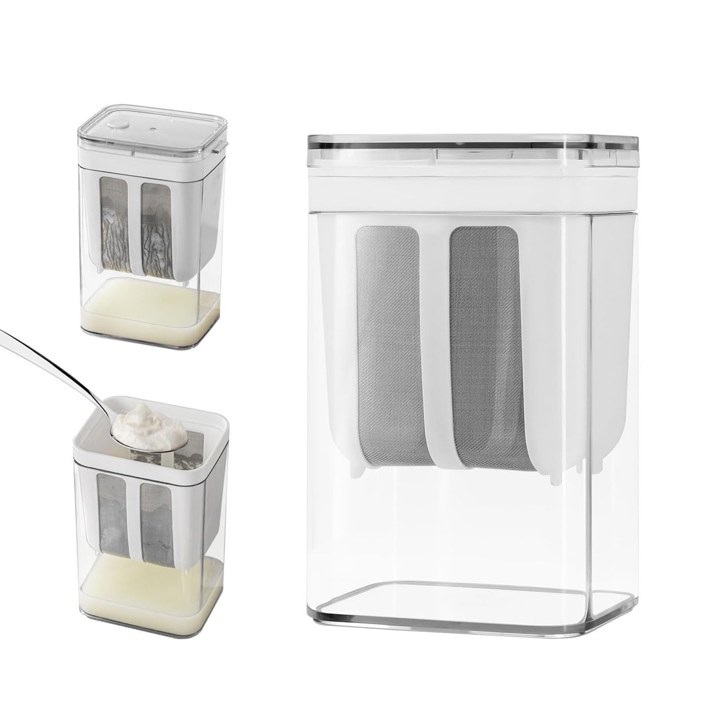 Yogurt Strainer Yogurt Making Tool Cheese Separator 1100 ML Cheese ...