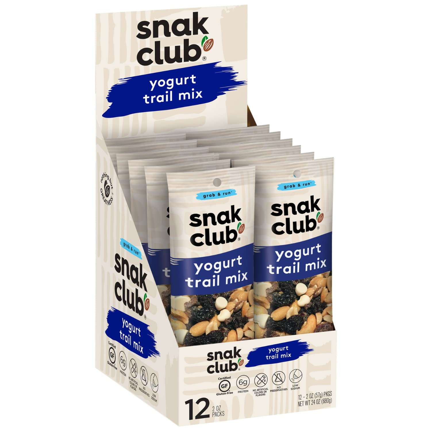 Yogurt Trail Mix, 2 Ounce (Pack of 12) - Walmart.com