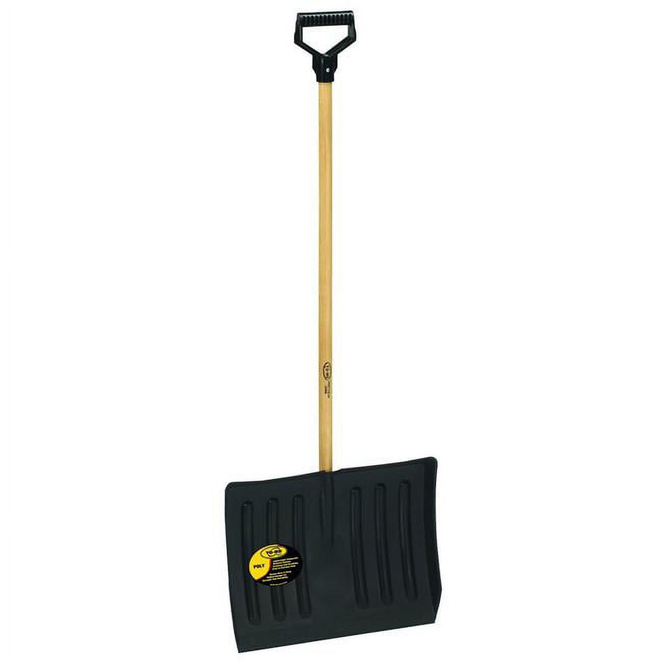 Yoho 18 in. Poly Blade Snow Shovel, Black - Walmart.com