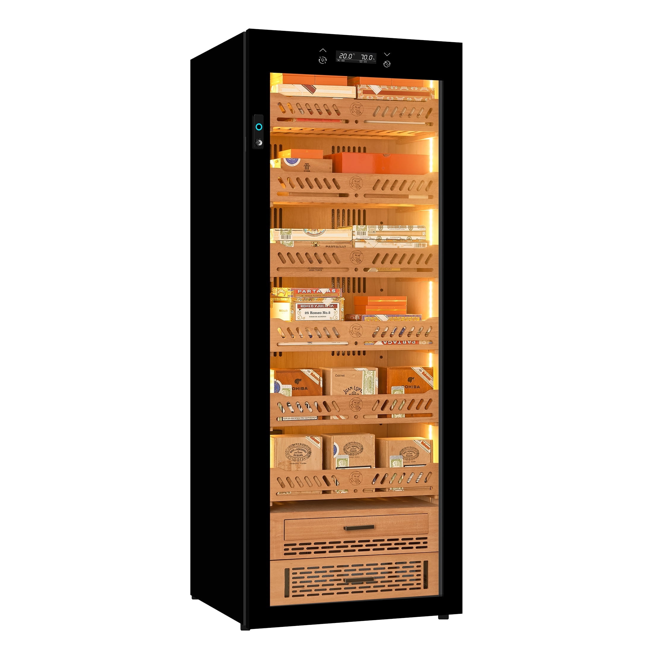 Yohtron YC-288 Electronic Cigar Humidor Cabinet, 288L Capacity ...