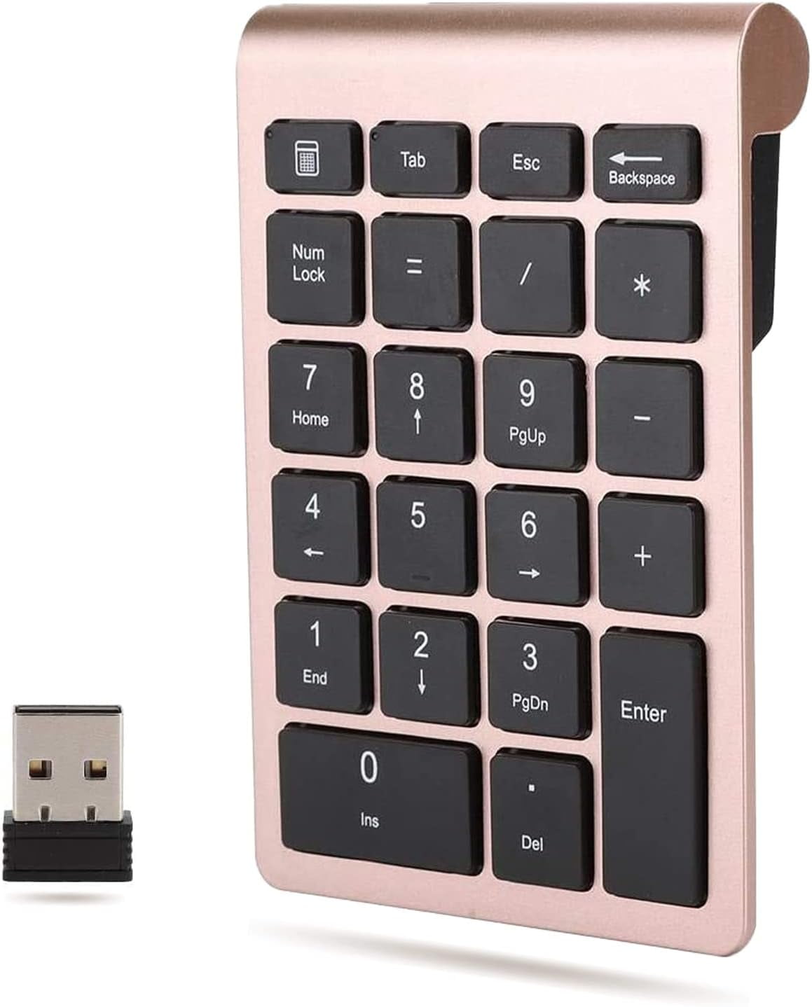 Yoidesu 22 Keys Wireless Number Pad, USB C Mini Numeric Keypad for ...
