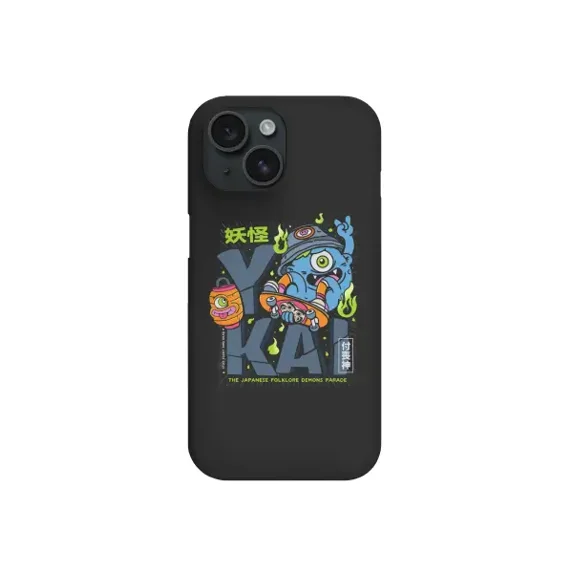 Yokai Skaterboy Japanese Monster Skate Phone Case for iPhone 16 15 14 ...