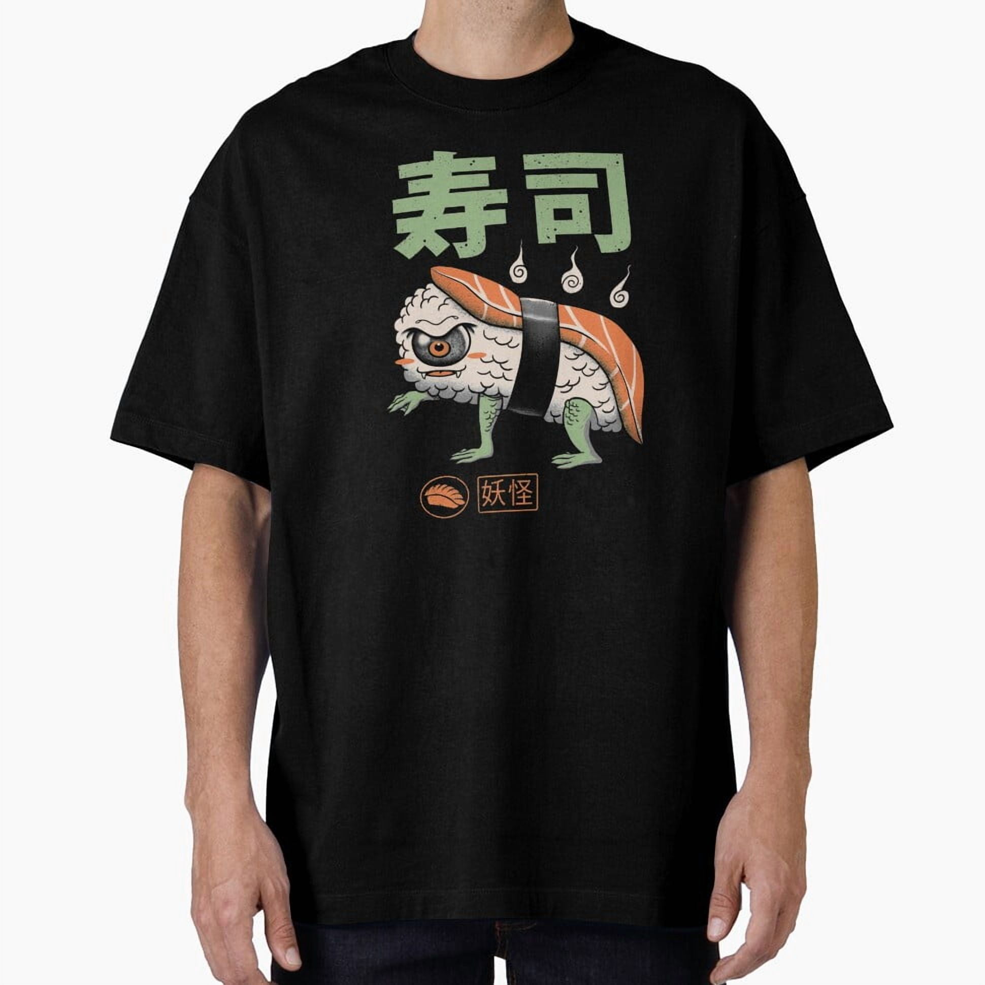 Yokai Sushi Funny Japanese Folklore Monster Food H43048 T-Shirt, for ...