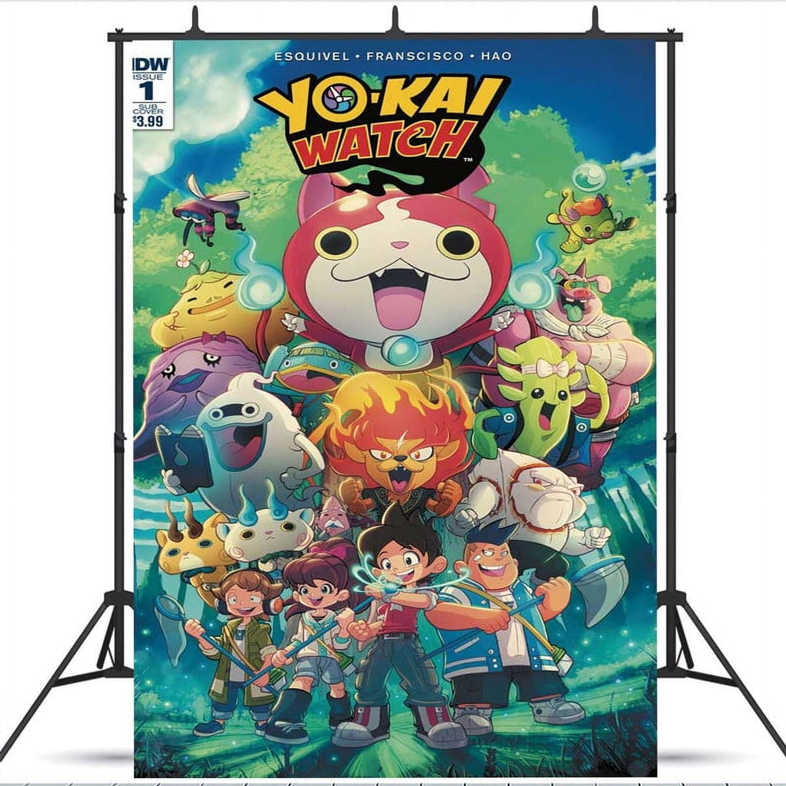 Yokai Watch Party Supplies Backdrop Banner Poster Birthday Decorations ...