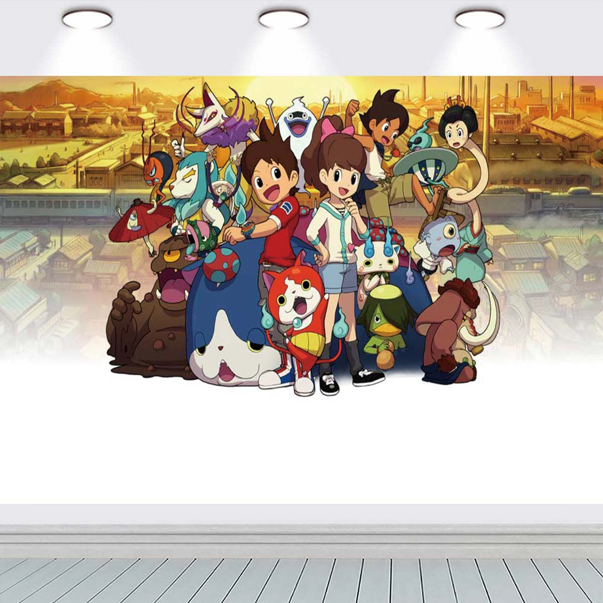 Yokai Watch Post school Wall Decor Birthday Banner Backdrop Background ...